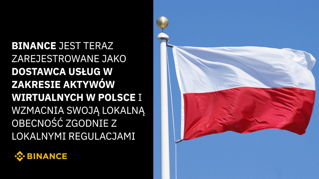 Binance z rejestracją w Polsce!